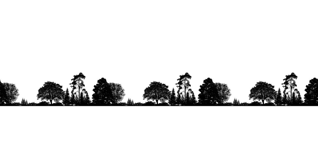 Seamless Forest Pattern Page Border PNG - Etsy