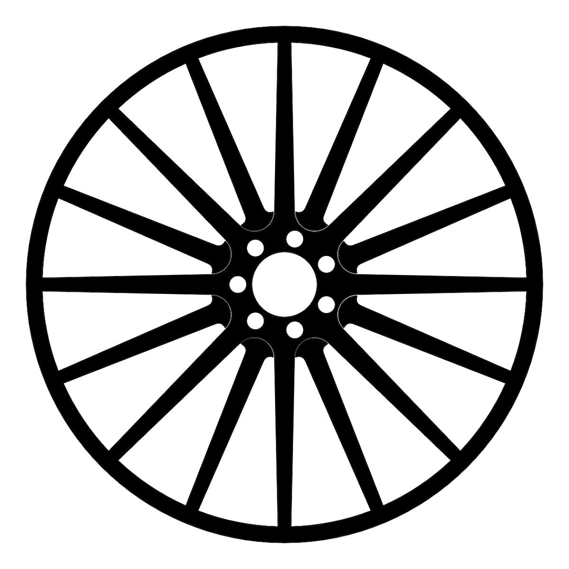 Bundle of 20 Cad-drawn Car Wheel Rim Vector File Patterns - Etsy