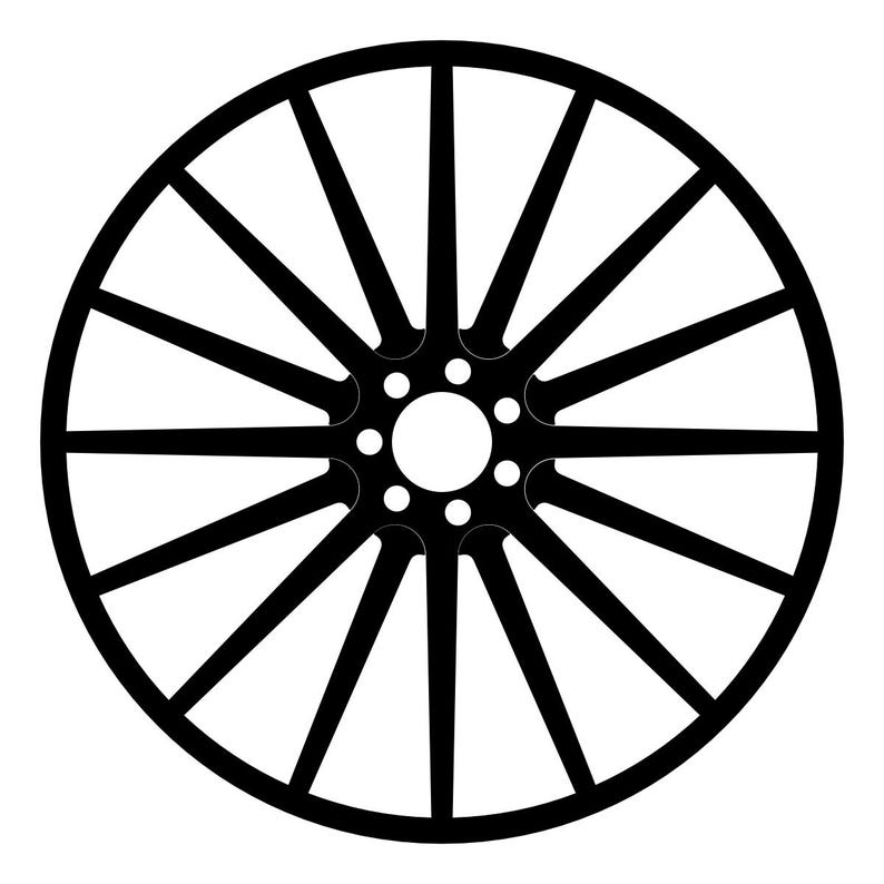 Bundle of 20 Cad-drawn Car Wheel Rim Vector File Patterns - Etsy
