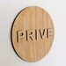 Pictogramme Privé, Interdit, Signalétique Bois, Panneau de porte, Icone ...