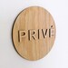 Pictogramme Privé, Interdit, Signalétique Bois, Panneau de porte, Icone ...
