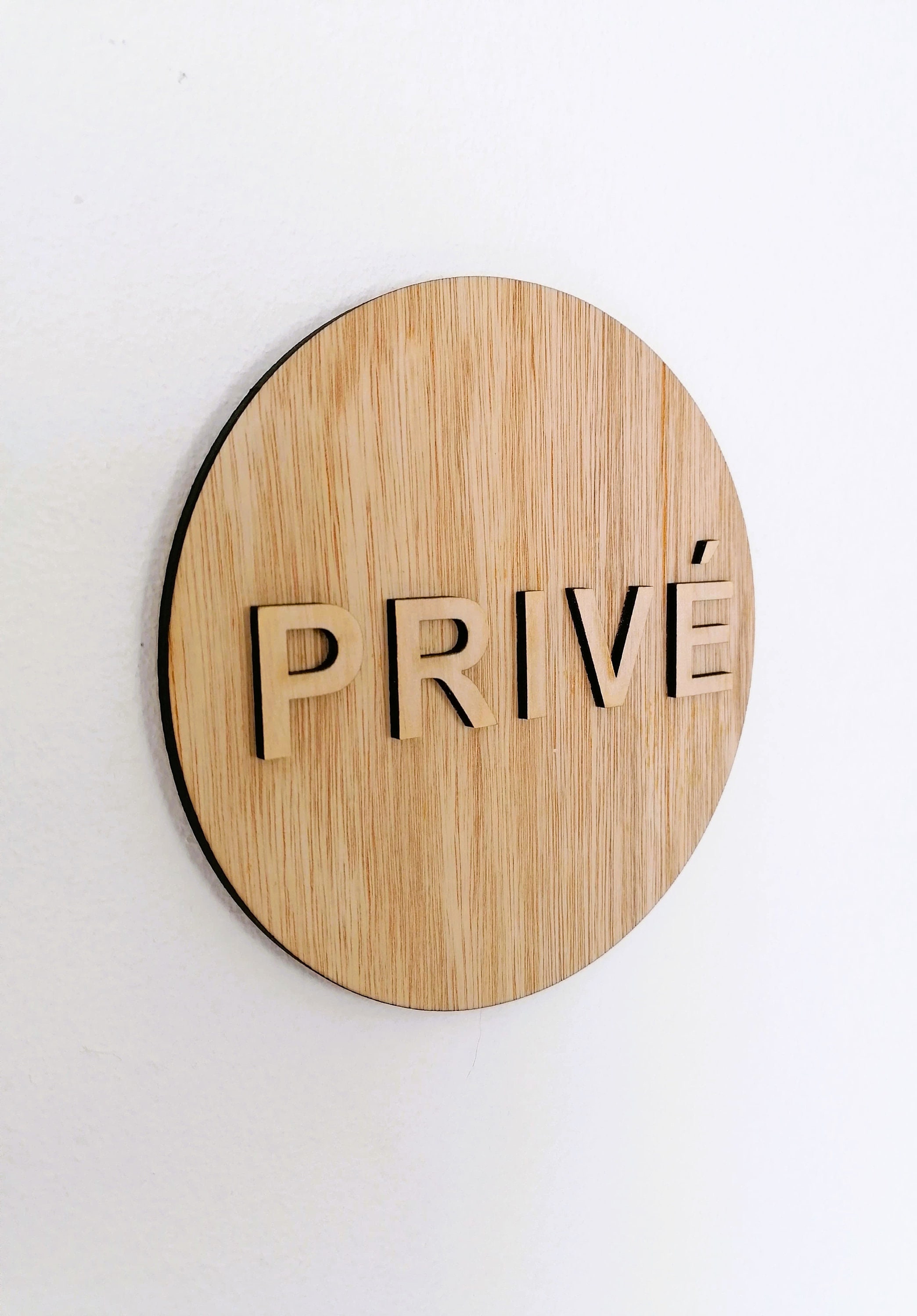 Pictogramme Privé, Interdit, Signalétique Bois, Panneau de porte, Icone ...