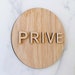 Pictogramme Privé, Interdit, Signalétique Bois, Panneau de porte, Icone ...