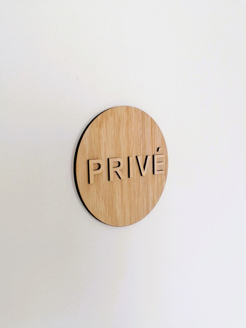 Pictogramme Privé Interdit Signalétique Bois Panneau de - Etsy France