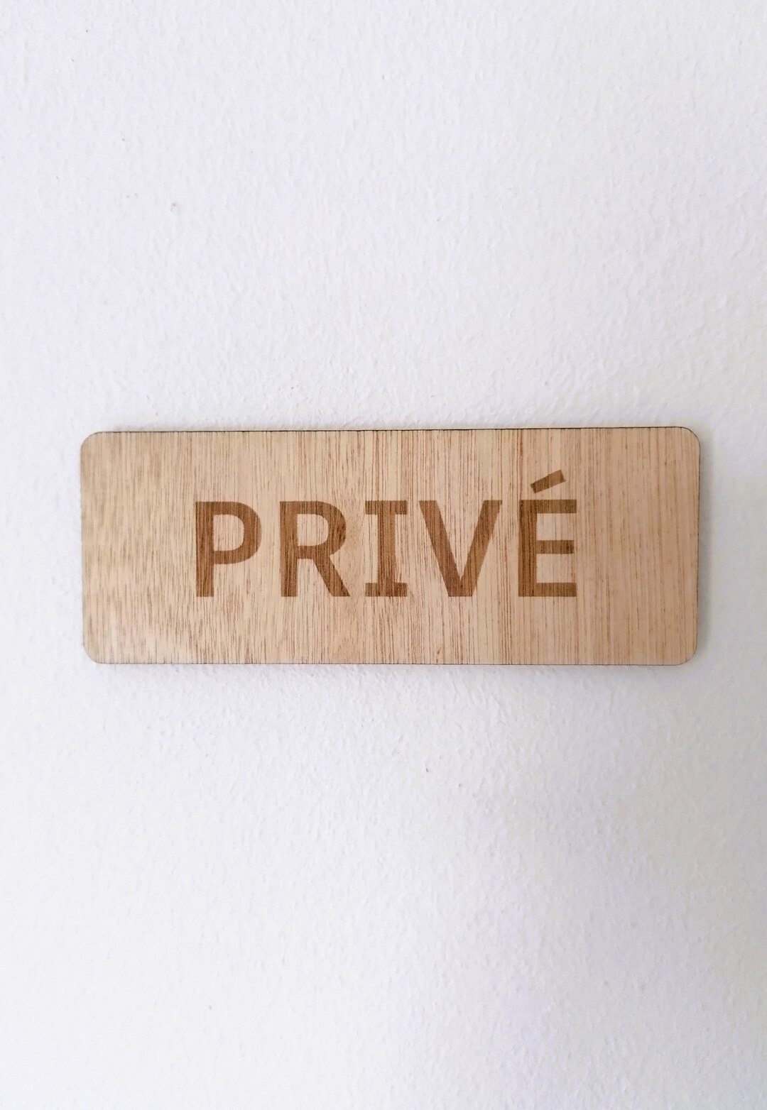 Private Pictogram Engraving, Prohibited, Wood Signage, Door Panel ...
