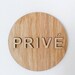 Pictogramme Privé, Interdit, Signalétique Bois, Panneau de porte, Icone ...