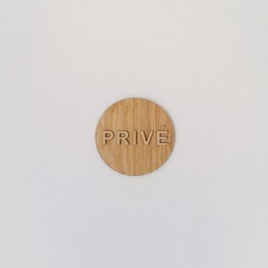 Pictogramme Privé, Interdit, Signalétique Bois, Panneau de porte, Icone ...