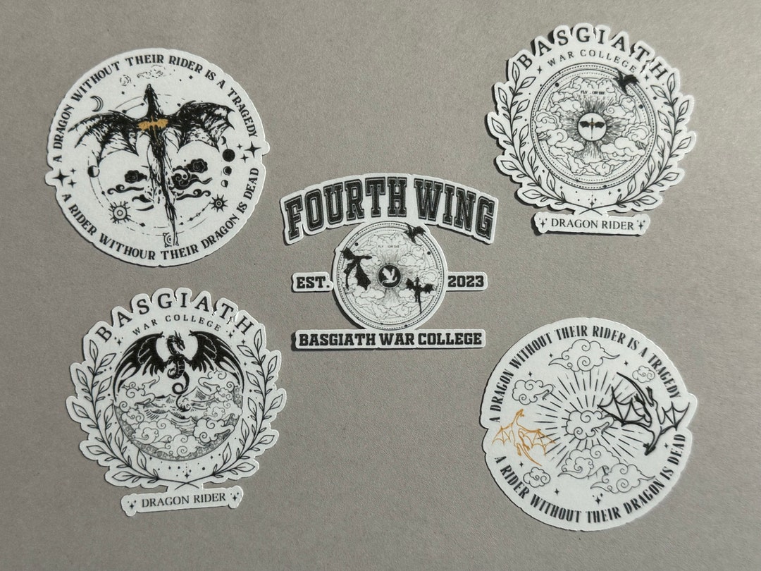 Fourth Wing Inspired Stickers| Bookish Stickers| - Etsy