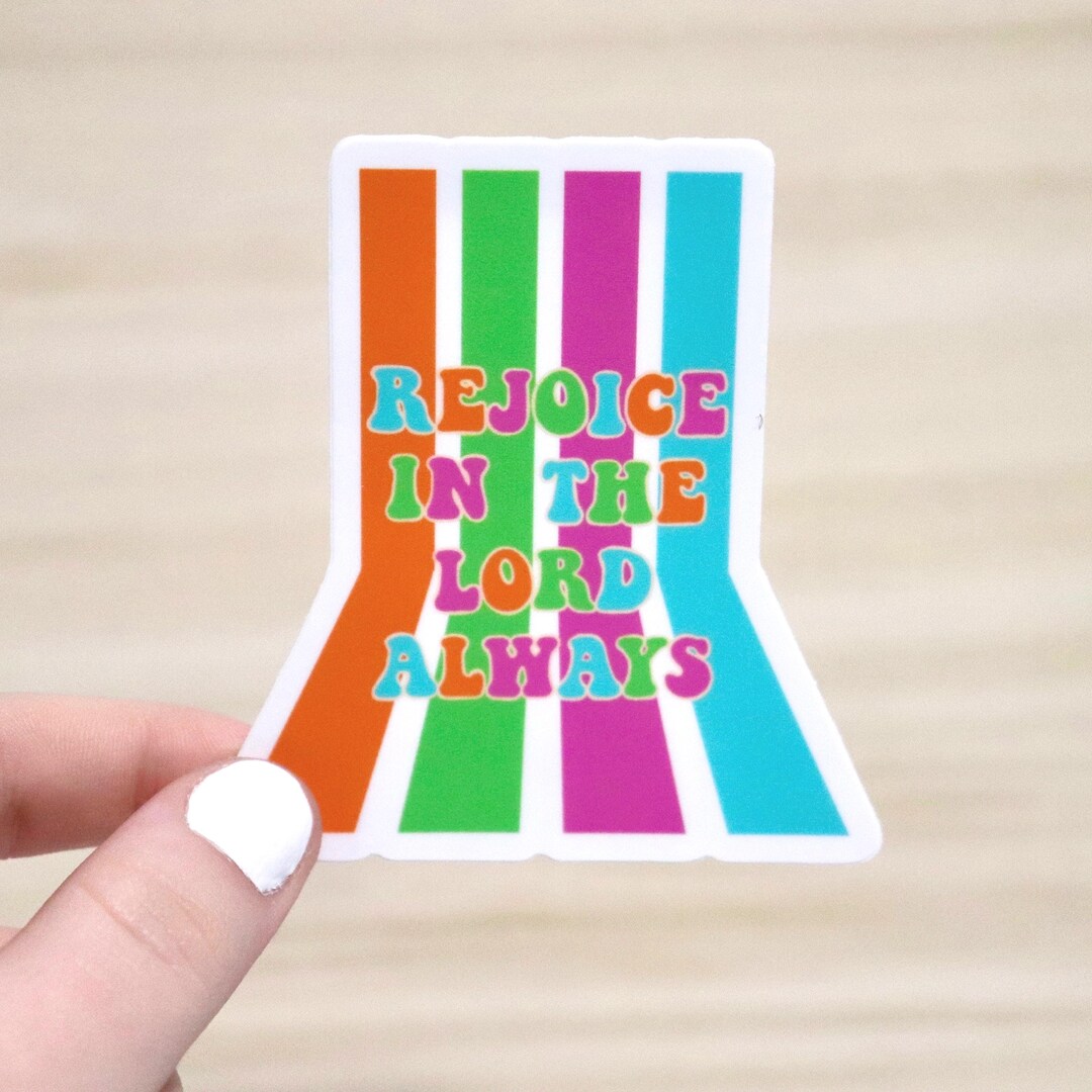 Rejoice in the Lord Sticker - Etsy