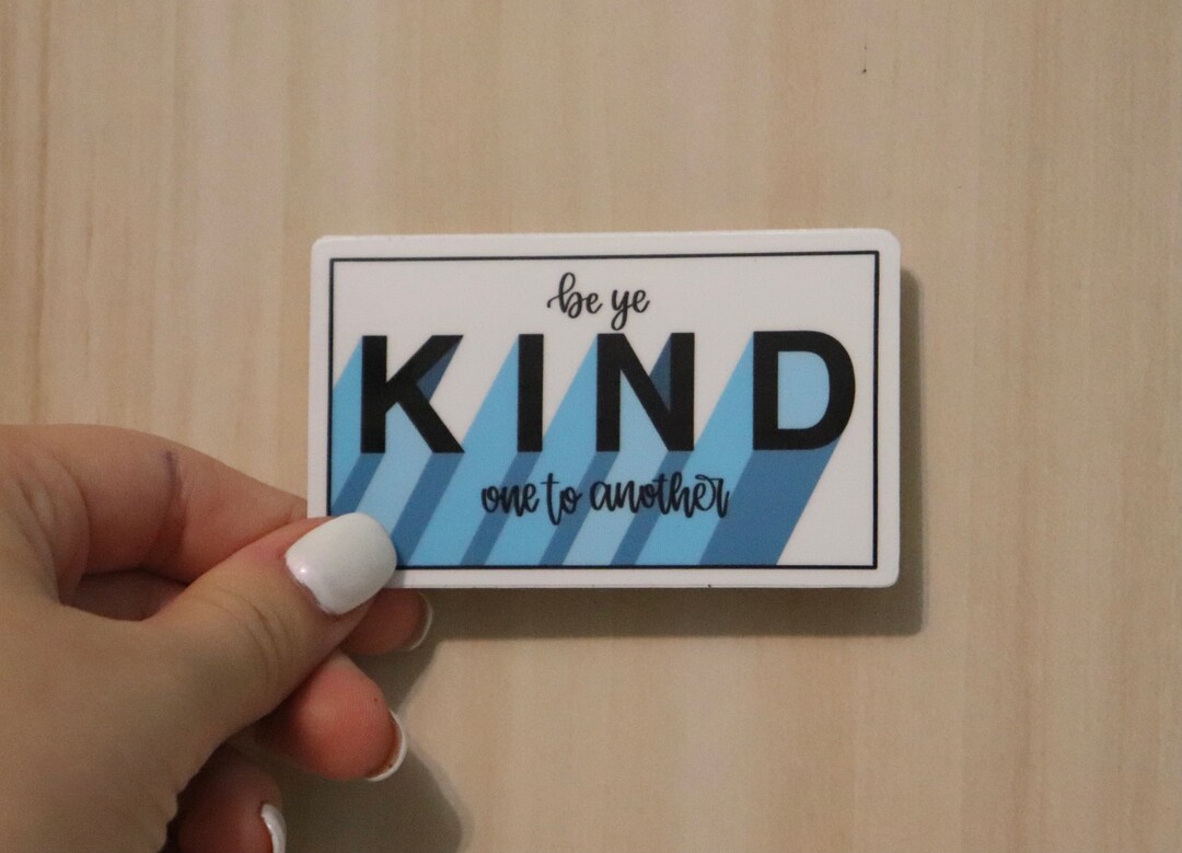 3x1.75 Be Kind Sticker - Etsy