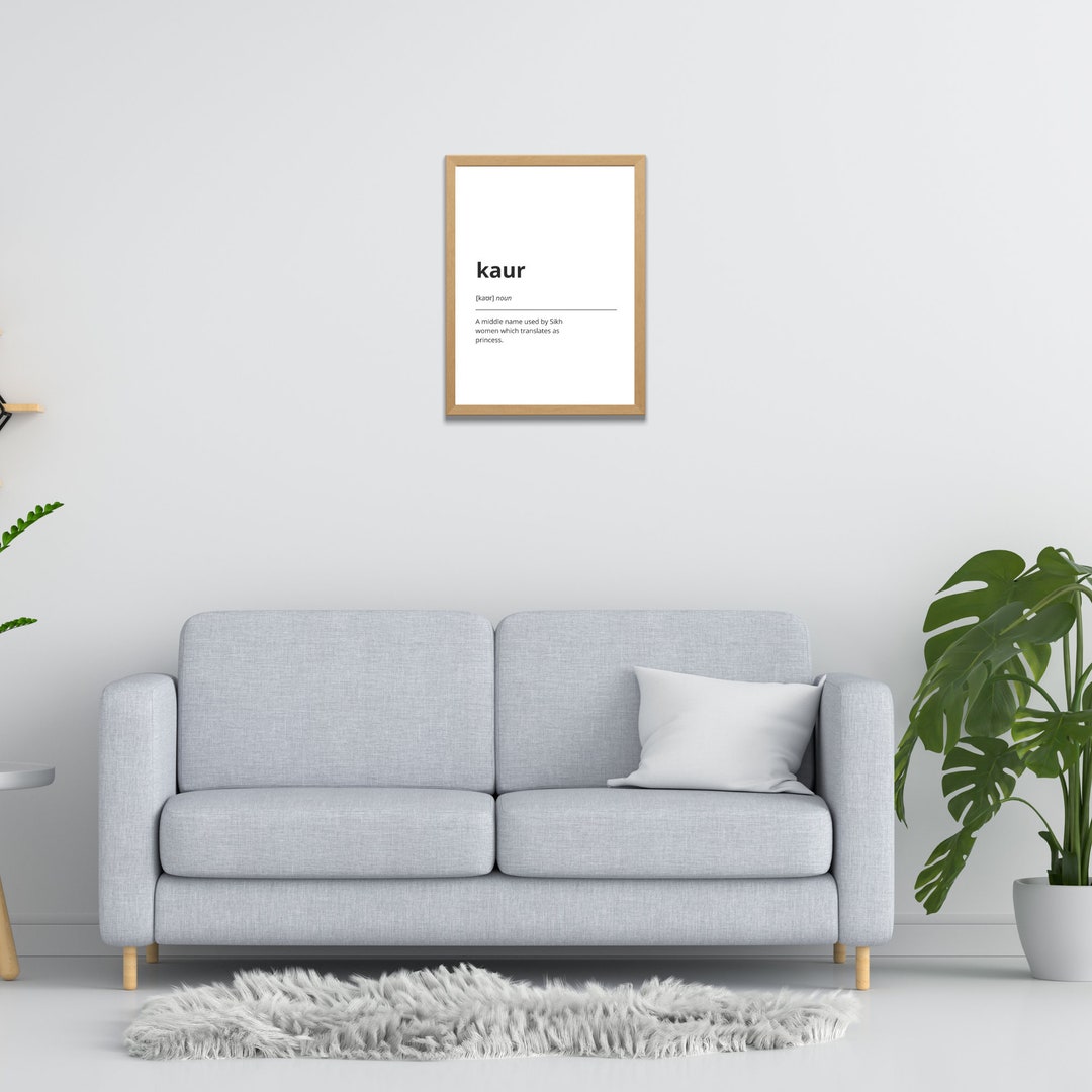 Instant Downloadable Kaur Definition Wall Art - Etsy