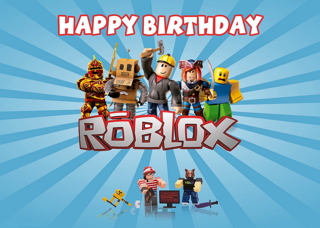 Roblox Birthday Theme Party Roblox Party Theme Birthday - Etsy
