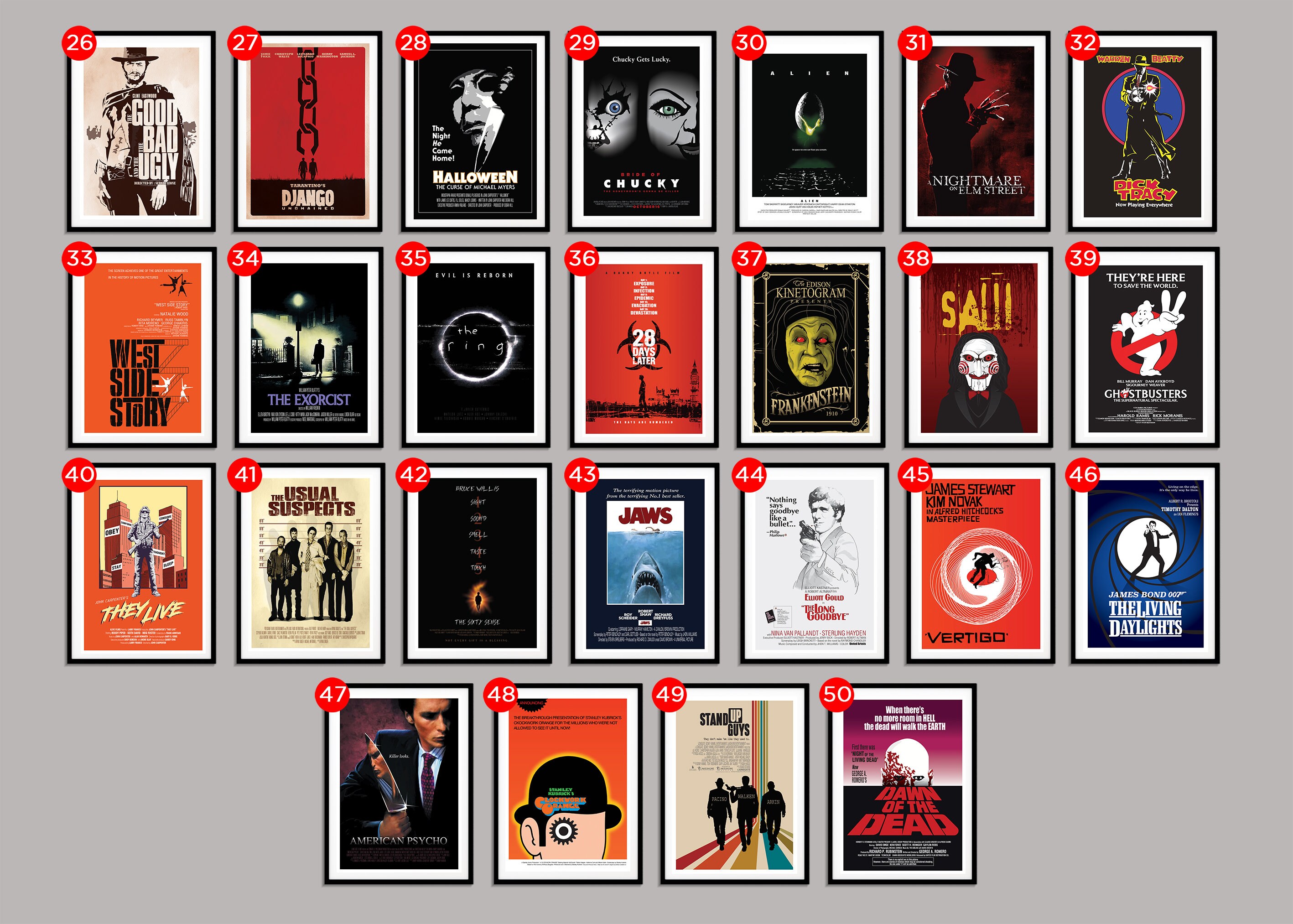 Custom Size High-resolution Movies Poster Prints High-quality - Etsy