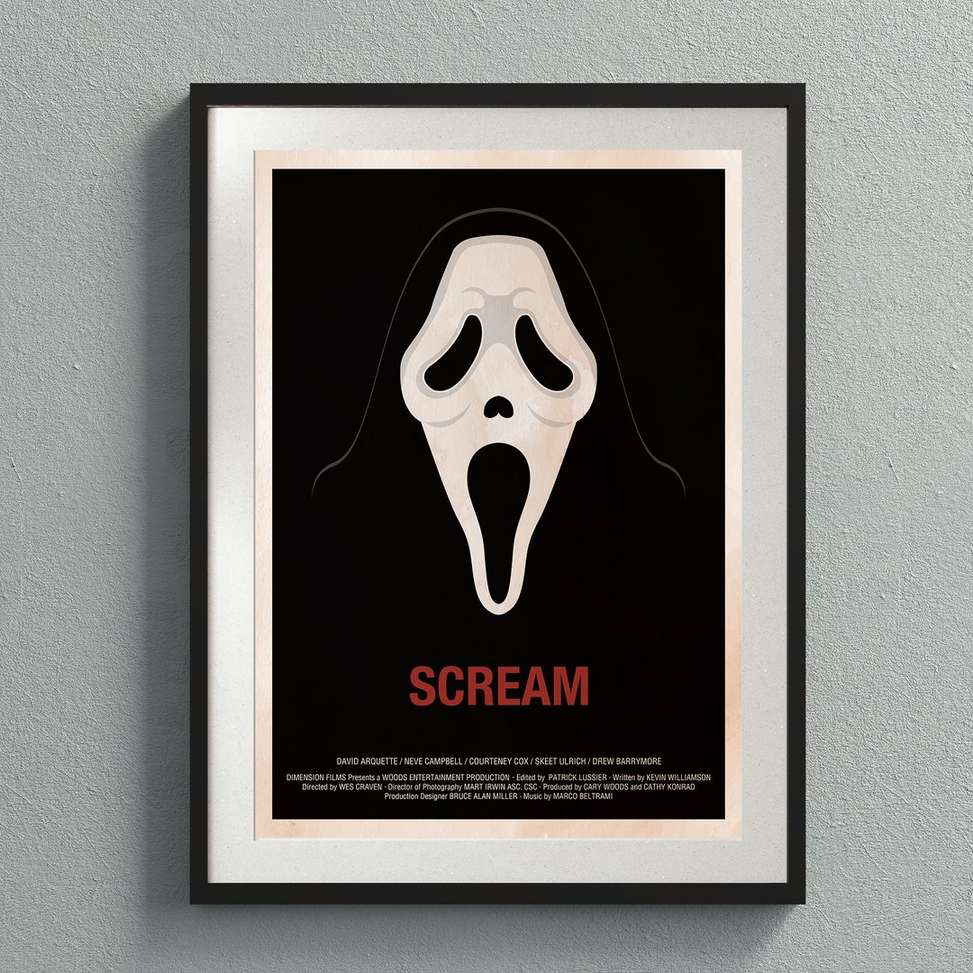 Scream Movie Poster Digital Download, Movie Poster, Wall Art Print ...