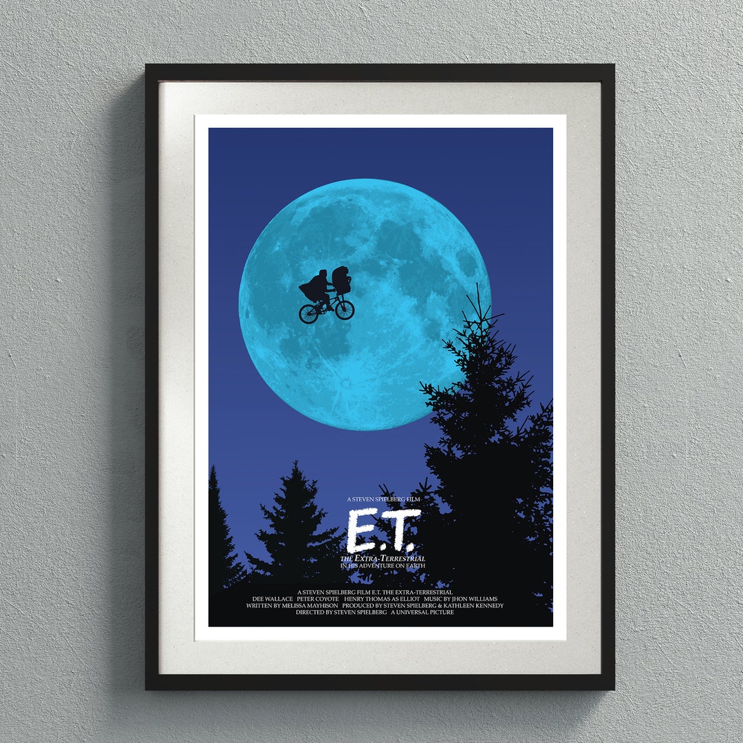 ET Movie Poster Digital Download, Movie Poster, Wall Art Print ...