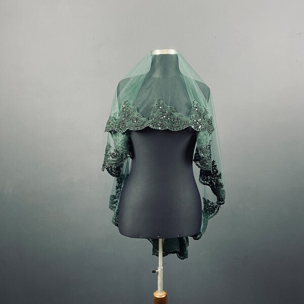Green Veil - Etsy