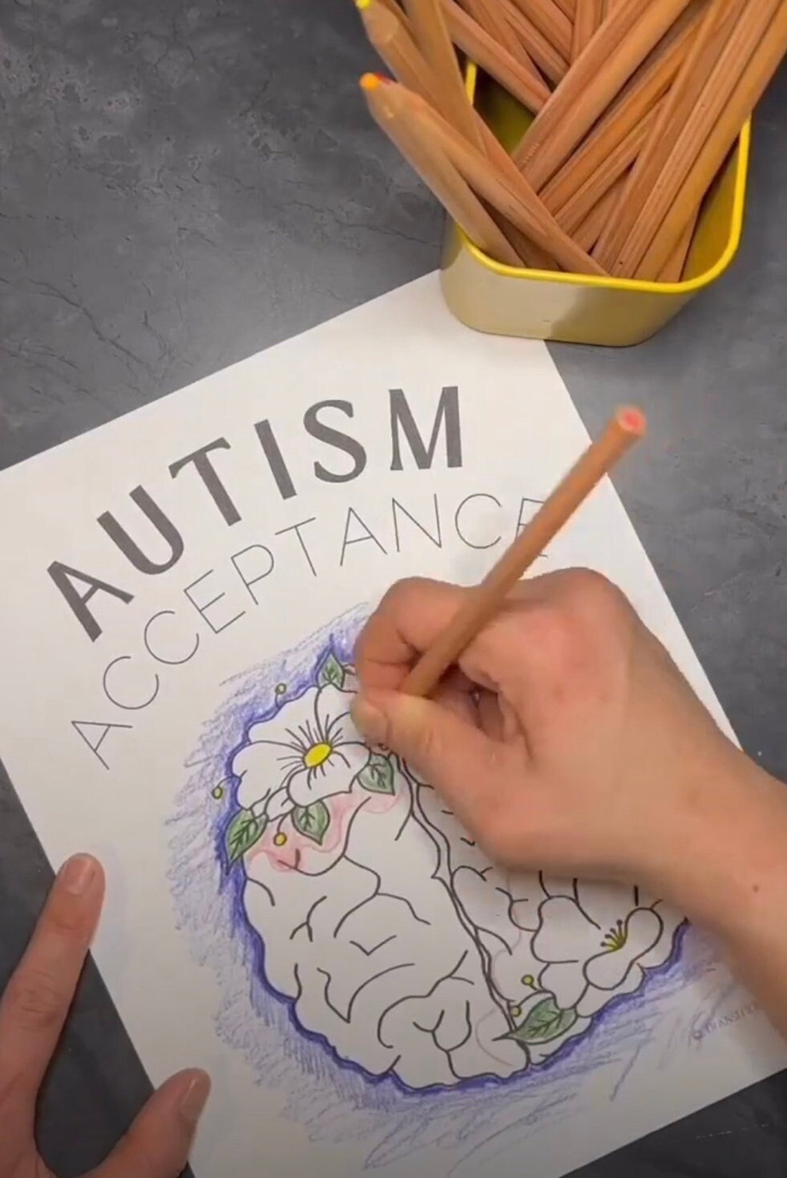 Neurodiversity & Disability Affirming Coloring Pages Autism Acceptance ...