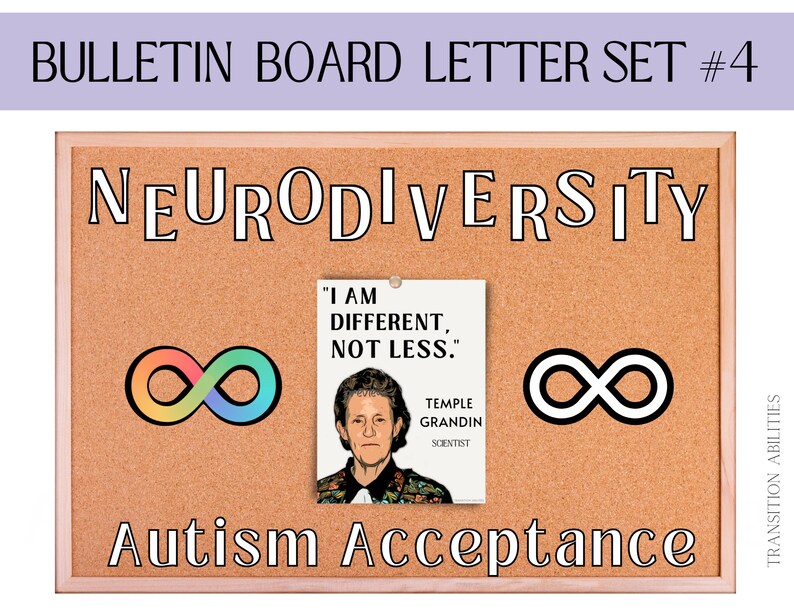 Famous Autistic People Classroom Bulletin Board Set Printable Poster ...