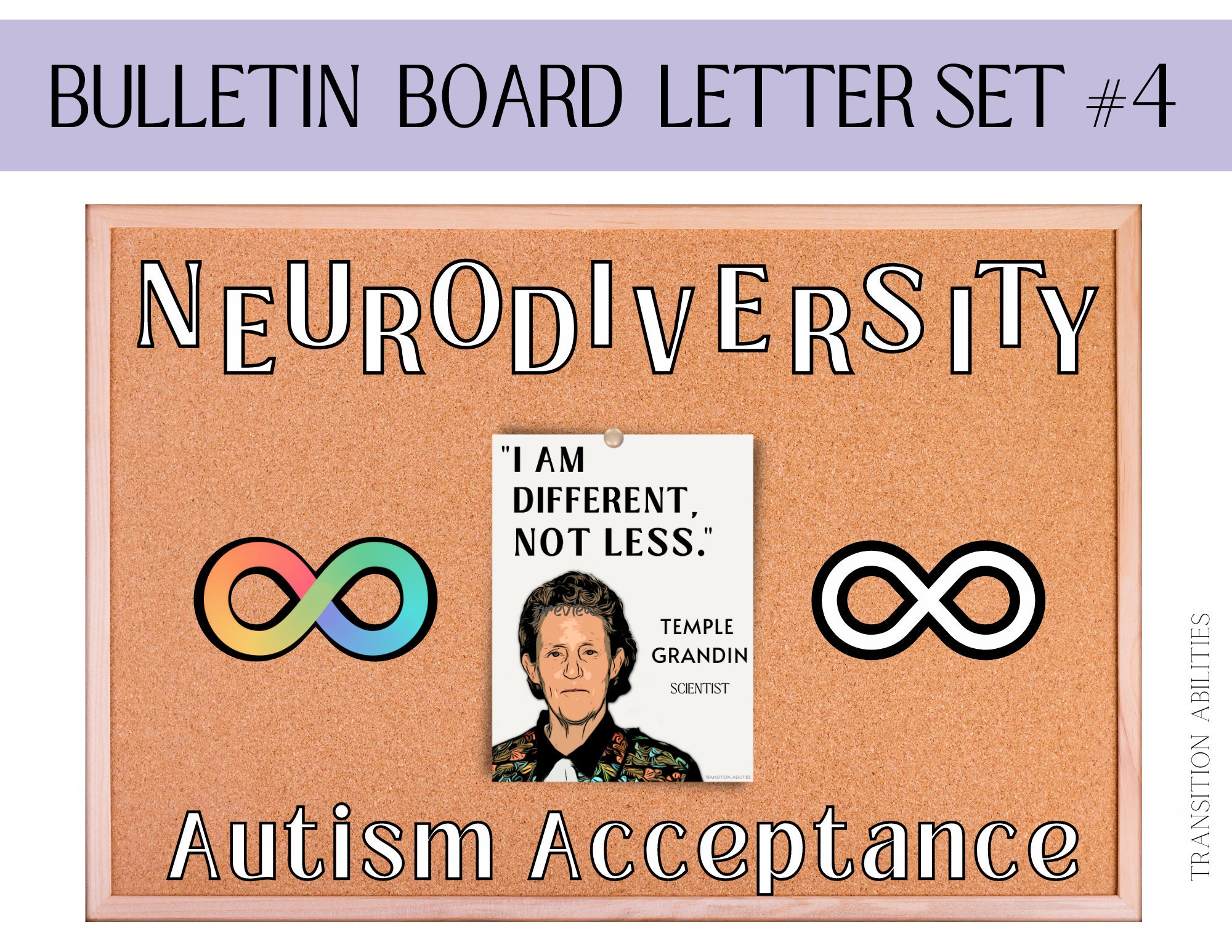 Famous Autistic People Classroom Bulletin Board Set Printable Poster ...