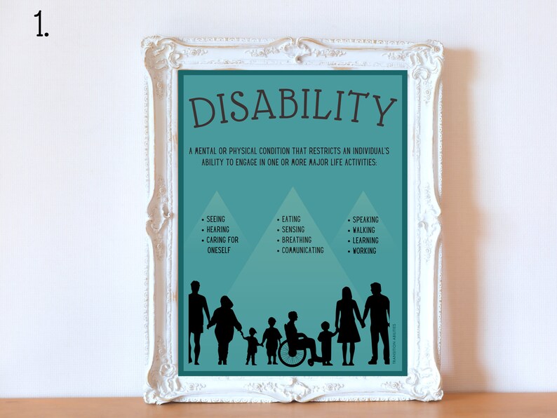 Poster Set 16 Neurodiversity Acceptance & Disability - Etsy