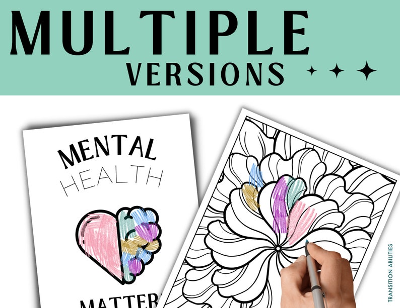Mental Health Awareness Mindfulness Mandala Coloring Pages ...