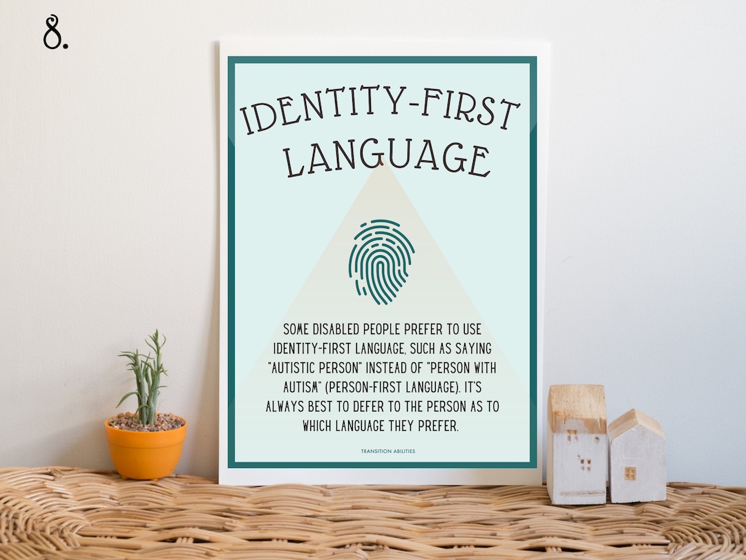 Identity-first Language Poster | Neurodiversity Acceptance & Disability ...