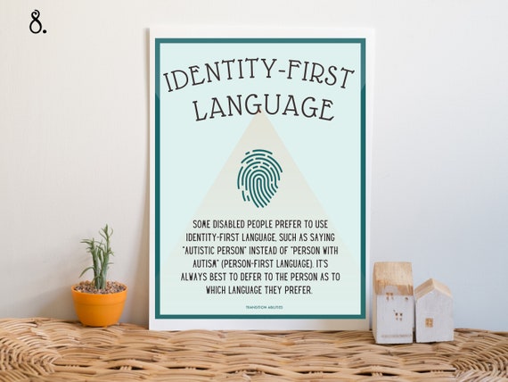 Identity-first Language Poster Neurodiversity Acceptance & - Etsy