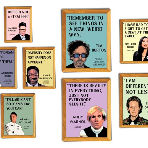Famous Autistic People Printable Poster Bundle for Autism - Etsy