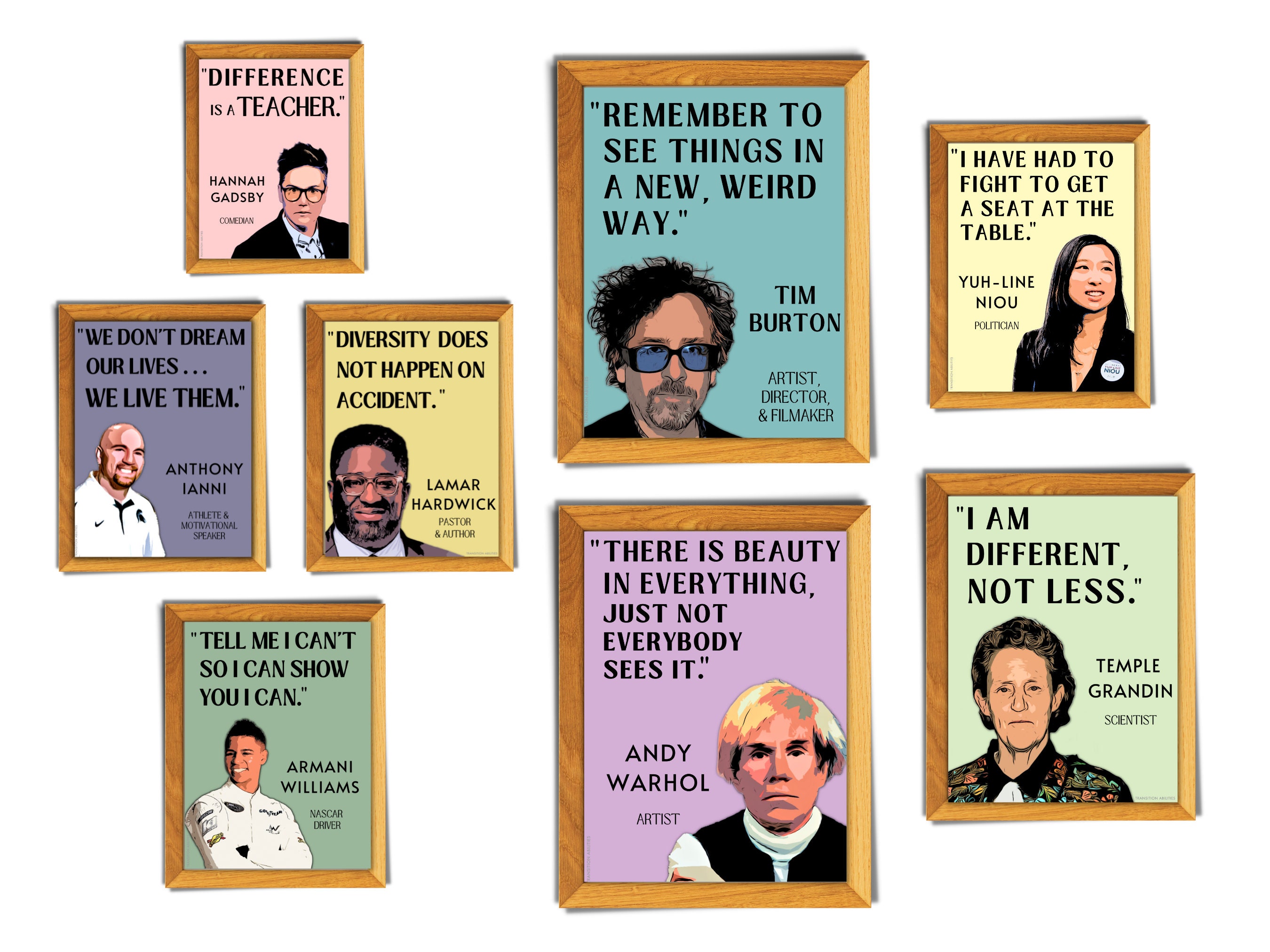 Famous Autistic People Classroom Bulletin Board Set Printable Poster ...