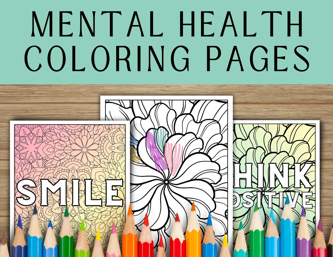 Mental Health Awareness | Mindfulness Mandala Coloring Pages ...