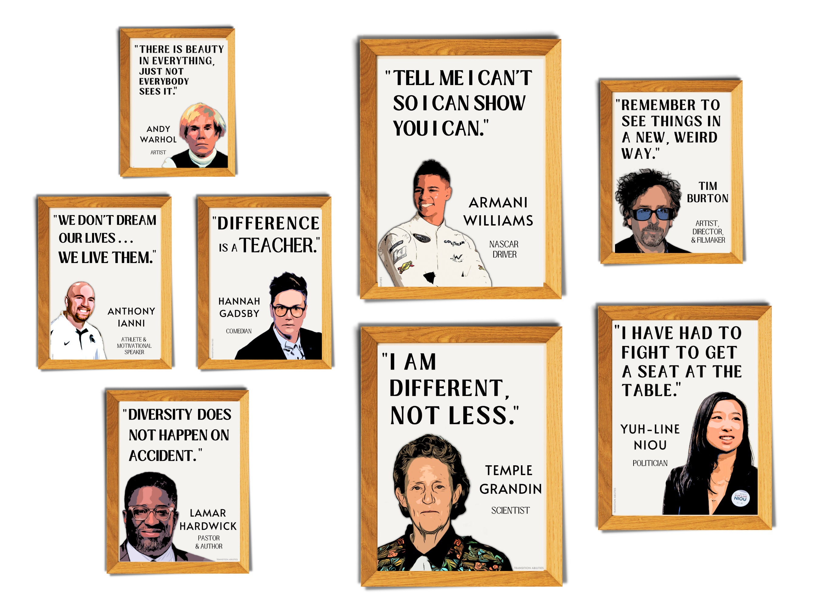 Famous Autistic People Classroom Bulletin Board Set | Printable Poster ...