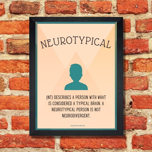 Neurodivergent Definition Poster Neurodiversity Acceptance & - Etsy