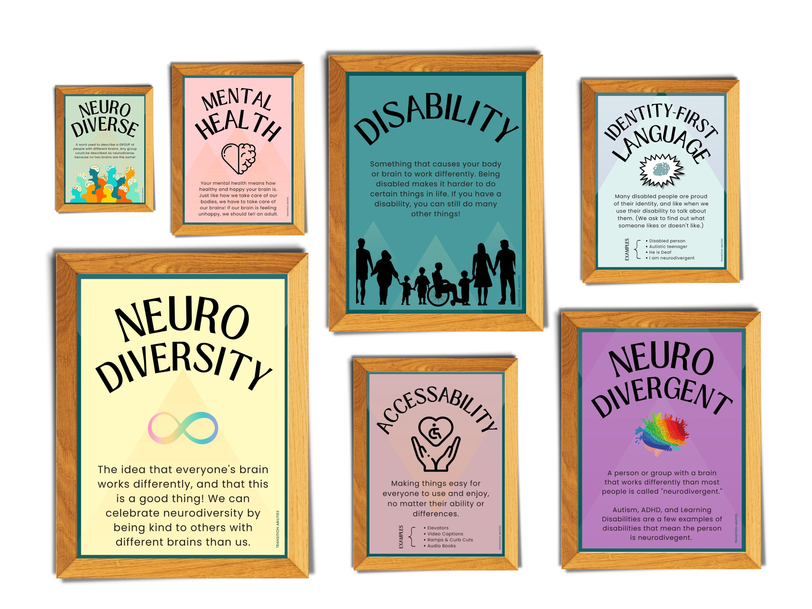 Poster Set 17 Neurodiversity Acceptance & Disability - Etsy Canada