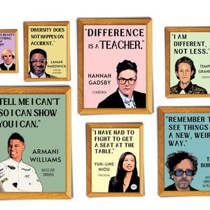 Famous Autistic People | Pastel Printable Poster Bundle for Autism ...