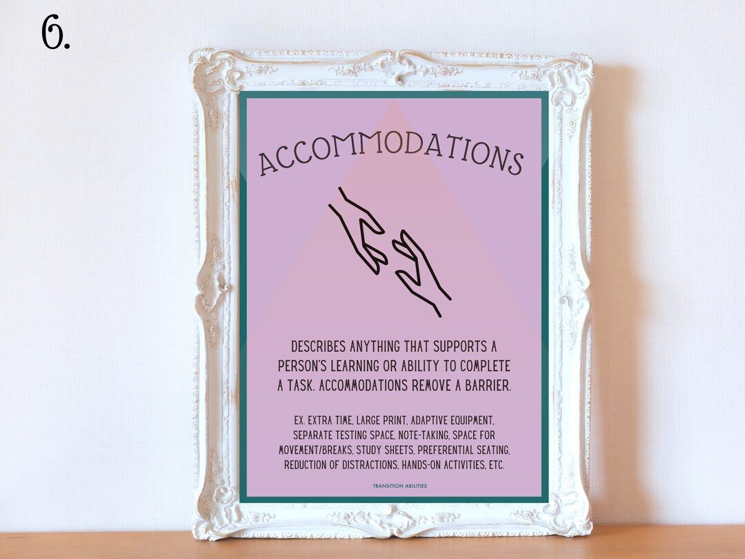 Accommodations Poster | Neurodiversity Acceptance & Disability ...