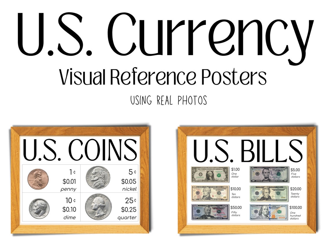 US Coin & Bills Posters | United States Coins Bills, American Coins ...
