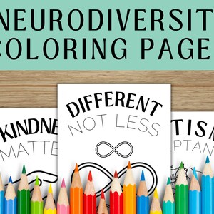 Neurodiversity & Disability Affirming Coloring Pages | Autism ...
