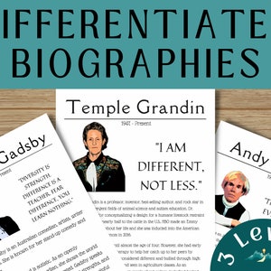 Famous Autistic People Classroom Bulletin Board Set Printable Poster ...