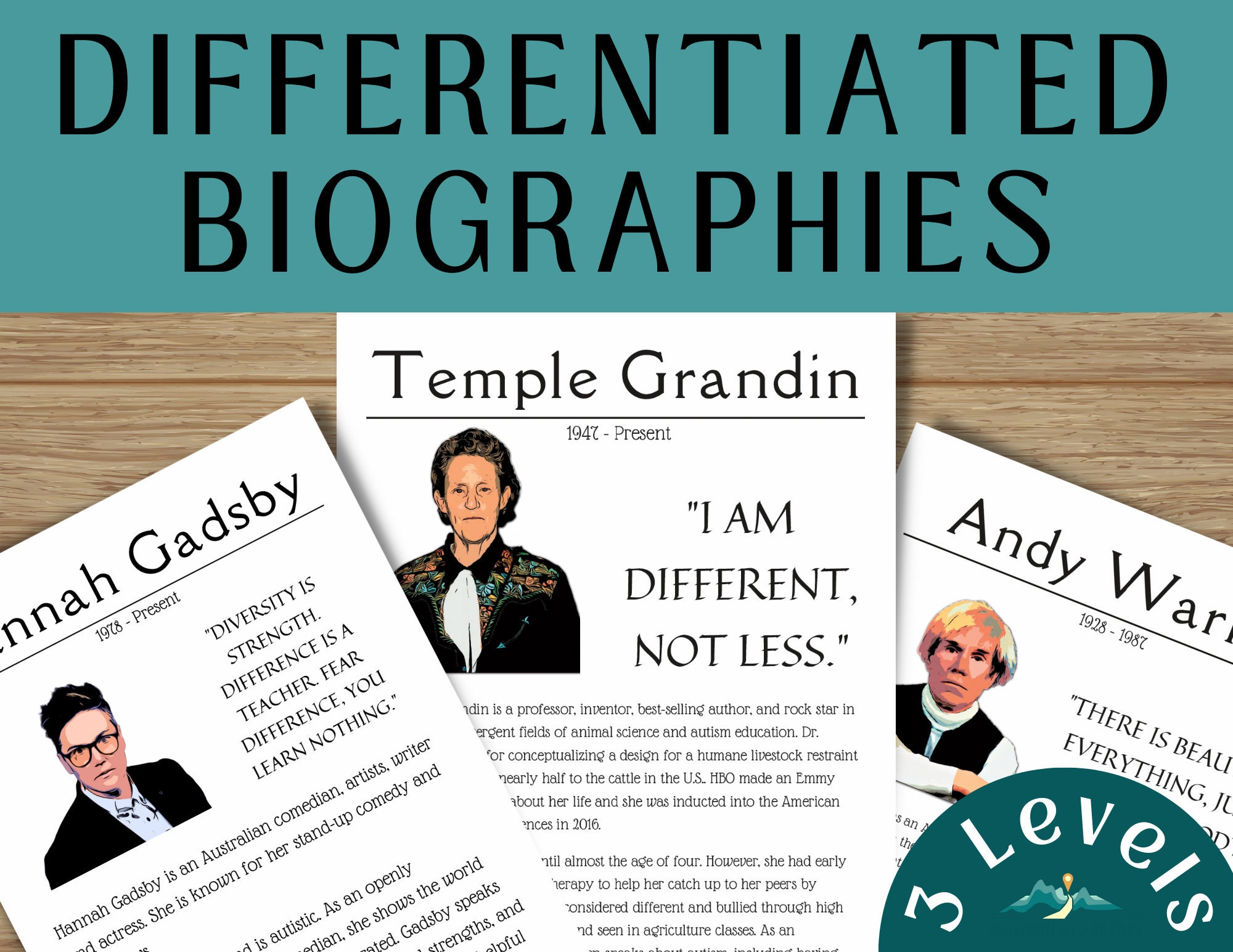 Famous Autistic People Classroom Bulletin Board Set Printable Poster ...