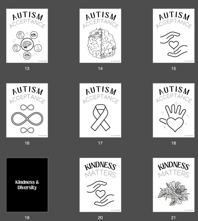 Neurodiversity & Disability Affirming Coloring Pages | Autism ...