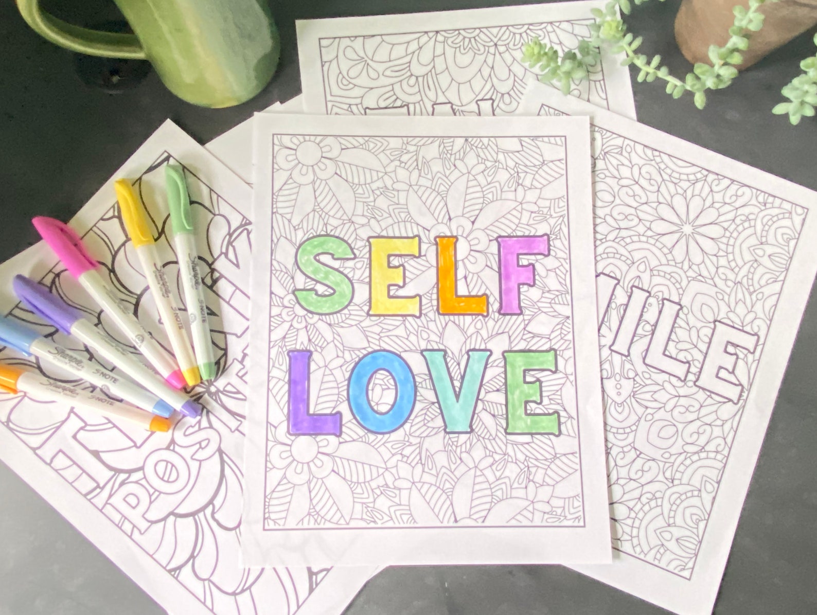 Mental Health Awareness | Mindfulness Mandala Coloring Pages ...
