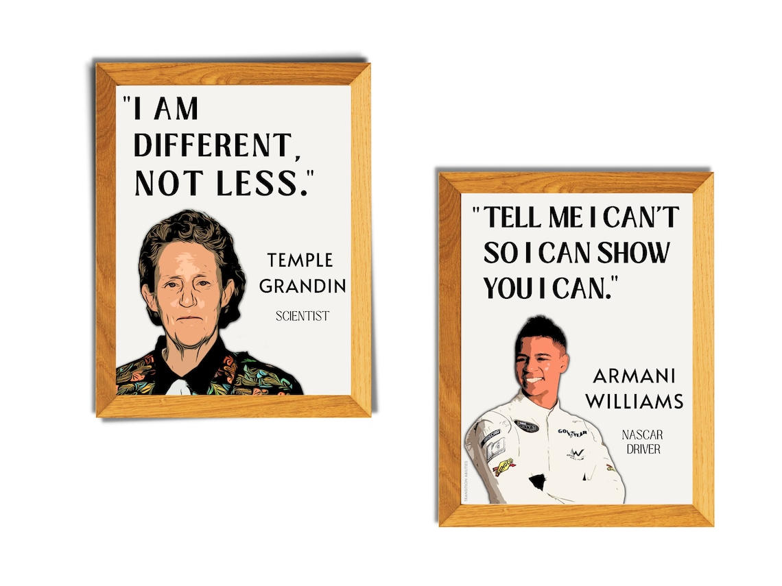 Famous Autistic People | Printable Poster Bundle for Autism Acceptance ...