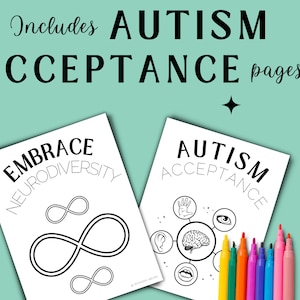 Neurodiversity & Disability Affirming Coloring Pages | Autism ...
