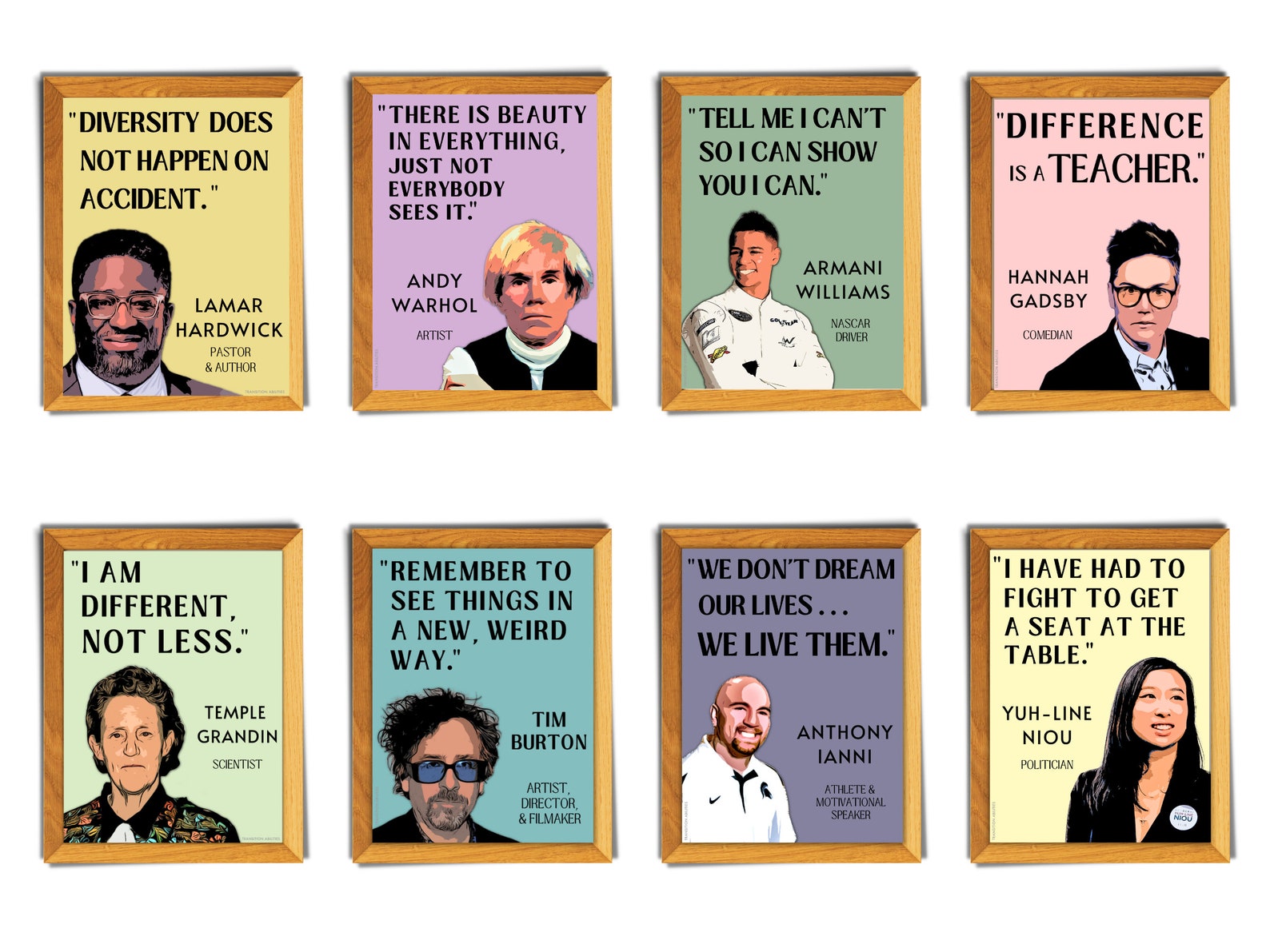 Famous Autistic People Pastel Printable Poster Bundle for - Etsy UK