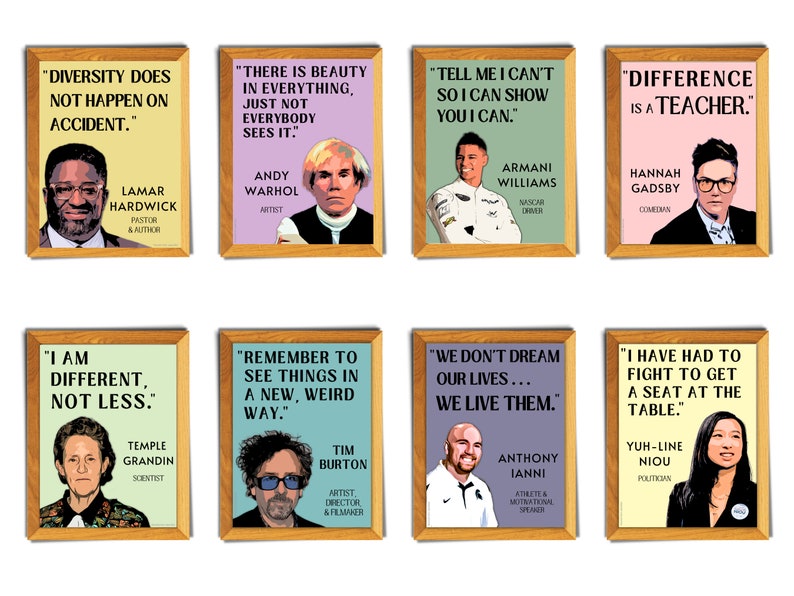 Famous Autistic People | Pastel Printable Poster Bundle for Autism ...