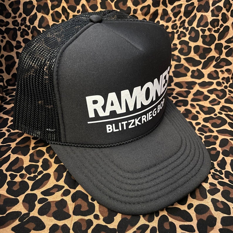 Ramones the Ramones Blitzkrieg Bop Mesh Trucker Hat - Etsy