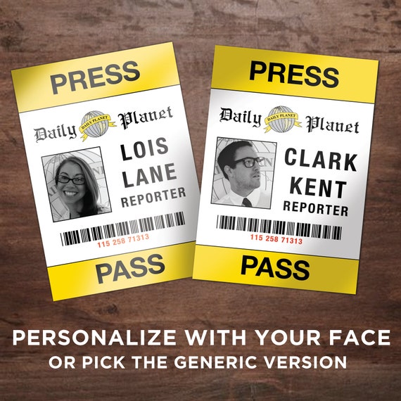 Daily Planet Press Pass Lois Lane