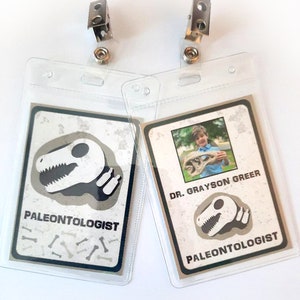 Personalized Paleontologist Badge With Badge Sleeve and Clip - Etsy