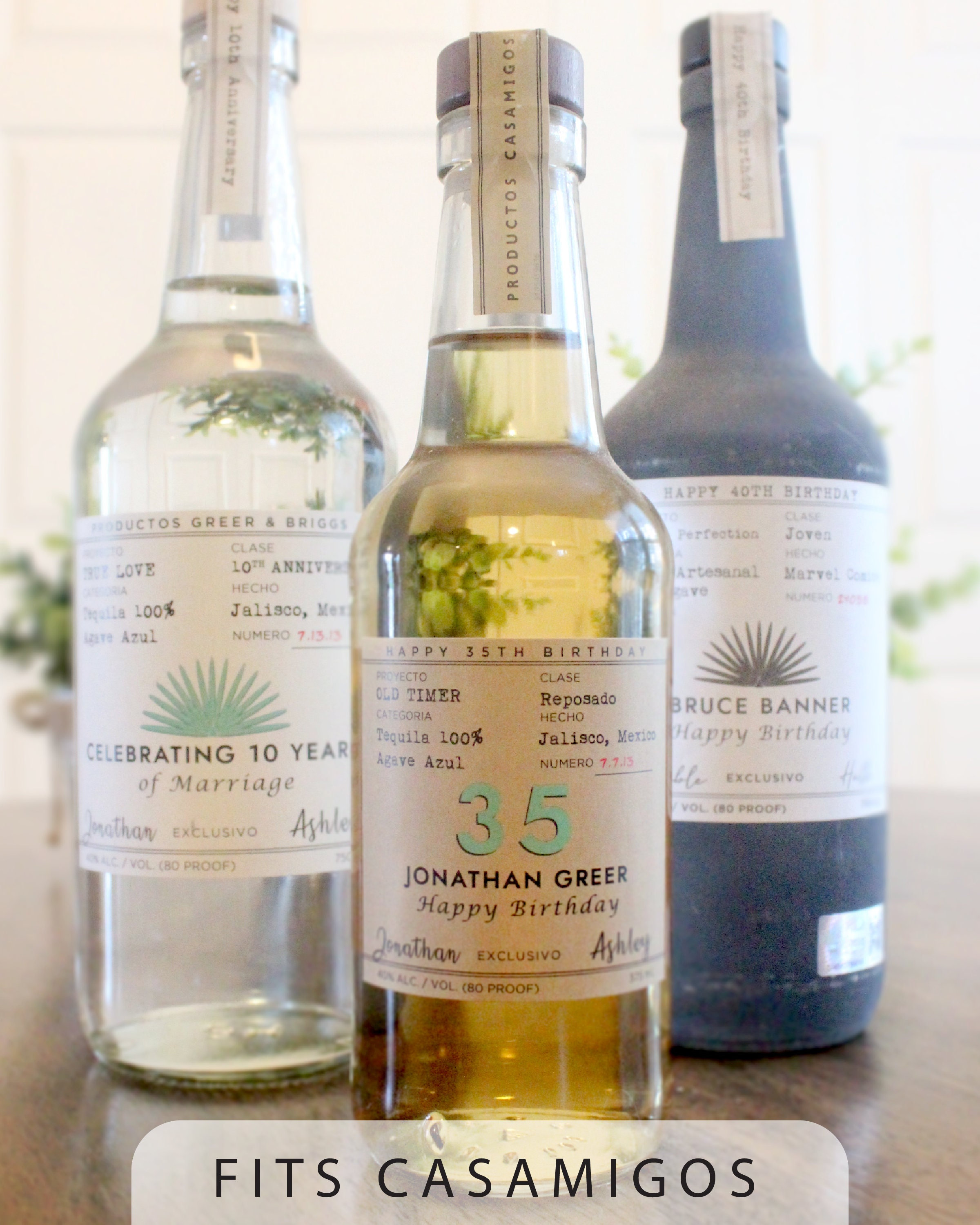 Personalized Label to Fit Casamigos Tequlia Bottle - Weddings ...