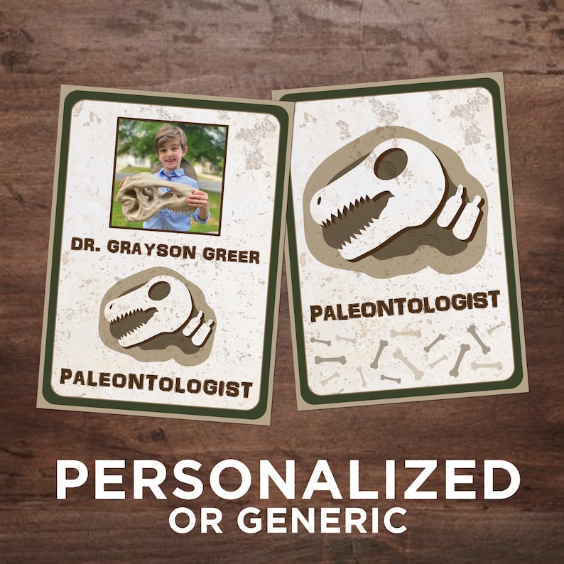 Paleontologist Badge for Costume (digital Download Only) - Etsy